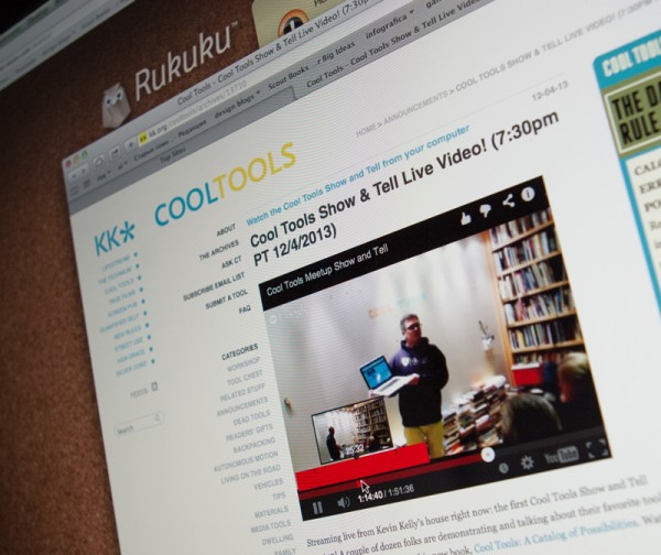 Rukuku At Kevin Kelly’s Cool Tools Show And Tell | The Rukuku Blog